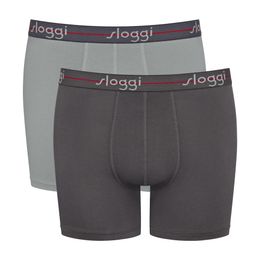 Sloggi Herren Boxershorts "men Start", Gr. 4, schwarz, Single Jersey, Obermaterial: 96% Baumwolle, 4% Elasthan, kontrastfarbene Details, unifarben,