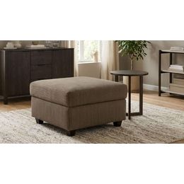 Hocker OTTO HOME, B:67cm H:42cm T:52cmschlamm, 90% Polyester, 10% Nylon, Wohnzimmer, Hocker, "Faxe", Polsterhocker passend zum Sofa, Breite 67 cm,