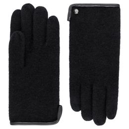 Roeckl Full Finger Gloves 'FELTED WOOL' female size S Black