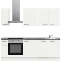 K&uuml;chenzeile Nobilia, B:240,3cm H:216,6cm T:60cm, wei&szlig;, Komplettk&uuml;chen-Sets, ""Touch I", NEU: individuell anpassbar mit gratis Profi-Beratung",