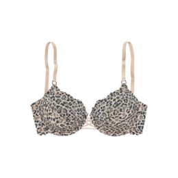 Lascana Bra female size 70 Beige / Brown / mottled black