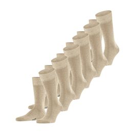 Falke Damen Socken "Happy 6-Pack", Gr. 47, beige, Obermaterial: 80% Baumwolle CO. 18% Polyamid PA. 2% Elasthan EL., Socken