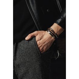PHILIPP BLANC Herren Armband "PBA05RS", 21cm, Lederschwarz braun, Leder, Armb&auml;nder