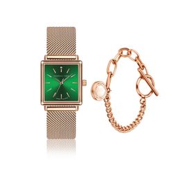 ISABELLA FORD Damen Quarzuhr "SFD6-1", gr&uuml;n, Armbanduhren