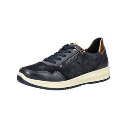 Ara Damen Sneaker "Ara Sneaker Leder", Gr. 44, blau, Leder, Schuhe