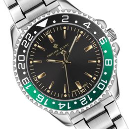 PHILIPP BLANC Herren Quarzuhr "SPD4-1"silber, Armbanduhren