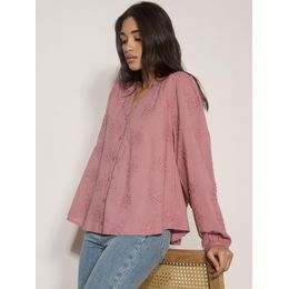 Apricot Floral Embroidered Cotton Blouse ' ' Damen Gr&ouml;&szlig;e S pink