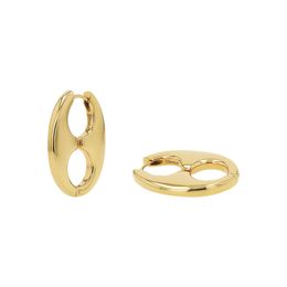 JOOP! JOOP Damen Paar Creolen, Edelstahl, gold, Edelstahl, Ohrringe