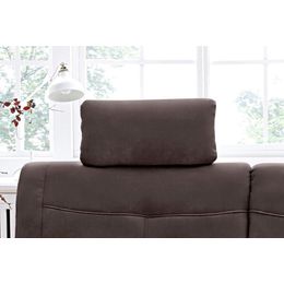 Sit & More Sofa-Kopfst&uuml;tze SIT & MORE, B:50cm H:25cm T:10cm, braun, Holzwerkstoff, Kopfst&uuml;tzen, "Sonoma"