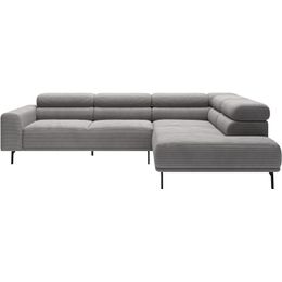 Sch&ouml;ner Wohnen Kollektion Ecksofa, B:276cm H:71cm T:219cm, grau, SCH&Ouml;NER WOHNEN-KOLLEKTION, 88% Polyester, 12% Polyacryl, Wohnzimmer, Sofas, "Tossa, Modernes Design trifft