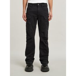 G-Star Raw G-STAR Herren Cargohose "3D Regular Straight Cargohose", schwarz, Gr. 34, Obermaterial: 99% Baumwolle, 1% Elasthan, Hosen