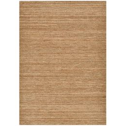 Wollteppich Theko, B:190cm H:14mm L:290cm, gelb, Schurwolle, Wohnzimmer, Teppiche, "Pure UNI, Handwebteppich", meliert, reine Wolle, handgewebt,