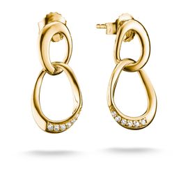 Thomas Sabo Damen Paar Ohrstecker "Together Ohrringe gelbgoldfarben", Metall, gold, Metall, Ohrringe, mit Zirkonia (synth.)