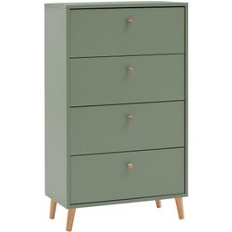 Kommode Schildmeyer, B:60,2cm H:101,3cm T:33cm, gr&uuml;n, Schlafzimmer, Sideboards, "Bjarne, Kommode, melaminharzbeschichtet, Made in Germany, B: 60 cm",