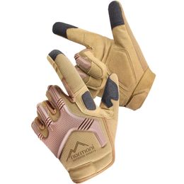 normani Full Finger Gloves 'ARMY' male size M Beige / Pink / Black