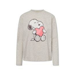 Codello Damen Strickpullover "Codello Pullover", grau, Gr. L, Obermaterial: 65% Baumwolle CO. 35% Polyester PES., Pullover, mit Peanuts-Print