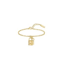 Lacoste Damen Armkette "SYMBOL", 19cm, Edelstahl, gold, Edelstahl, Armb&auml;nder, mit Glasstein