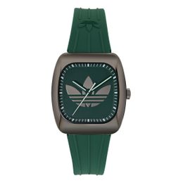 Herren Quarzuhr "Retro Wave One", gr&uuml;n, adidas originals, Armbanduhren, Armbanduhr, Damenuhr, Herrenuhr, Silikonarmband, analog