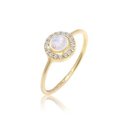 Elli DIAMONDS Ring 585 Gelbgold Herz, Kreis in Gold | Gr.: 54