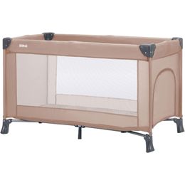 fillikid Baby Baby-Reisebett "Valencia", beige, Polyester, Babybetten, inkl. Transporttasche