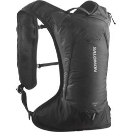 Salomon Sportrucksack "CROSS 4", B/H/T: 20cm x 40cm x 1cm, schwarz, Rucks&auml;cke, mit 4 l Volumen, aus Polyester, schmale Form