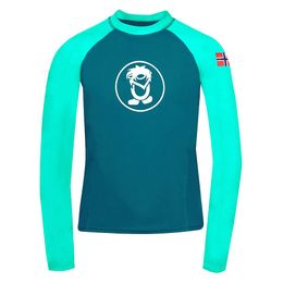 Trollkids Badeshirt "Kvalvika" in T&uuml;rkis - 49% | Gr&ouml;&szlig;e 104 | Kinder-bademode