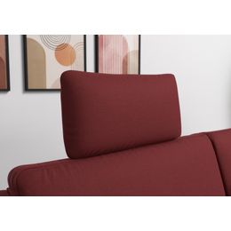 Sit & More Sofa-Kopfst&uuml;tze SIT & MORE, B:50cm H:25cm T:12cm, rot, Holzwerkstoff, Kopfst&uuml;tzen, "Olsen"