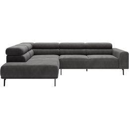 Sch&ouml;ner Wohnen Kollektion Ecksofa, B:276cm H:71cm T:219cm, grau, SCH&Ouml;NER WOHNEN-KOLLEKTION, 88% Polyester, 12% Polyacryl, Wohnzimmer, Sofas, "Tossa, Modernes Design trifft