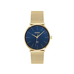Hugo Herren Quarzuhr "STYLE", gold, Armbanduhren, Armbanduhr, Damenuhr, Herrenuhr, Edelstahlarmband, analog
