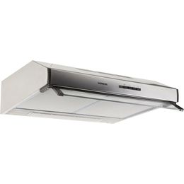 Siemens Unterbauhaube "LU63LCC50", B:60cm H:15cm T:48,2cm, silber, Dunstabzugshauben, Helle LED-Beleuchtung & frische Luft beim Kochen