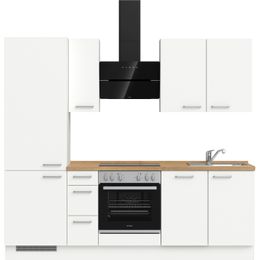 K&uuml;chenzeile Nobilia, B:240,3cm H:216,6cm T:60cm, wei&szlig;, Komplettk&uuml;chen-Sets, ""Touch II", NEU: individuell anpassbar mit gratis Profi-Beratung",