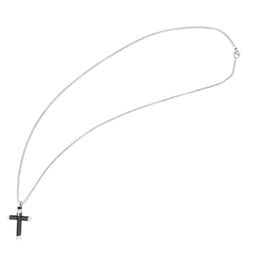 Adelia&acute;s ADELIA ́S Damen Kette ohne Anh&auml;nger "Halskette &ndash; Erbskette Kreuz aus Edelstahl 60 cm", 60cm, Edelstahl, silber, Edelstahl, Halsketten, Ein kleines