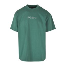 Urban Classics Herren T-Shirt "Urban Classics Herren Oversized Mid Embroidery Tee", gr&uuml;n, Gr. M, unifarben, 100% Baumwolle, Shirts