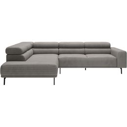 Sch&ouml;ner Wohnen Kollektion Ecksofa, B:276cm H:71cm T:219cm, grau, SCH&Ouml;NER WOHNEN-KOLLEKTION, 95% Polyester, 5% Nylon, Wohnzimmer, Sofas, "Tossa, Modernes Design trifft smarte