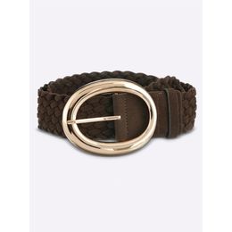 Heine Damen Tailleng&uuml;rtel, braun, G&uuml;rtel