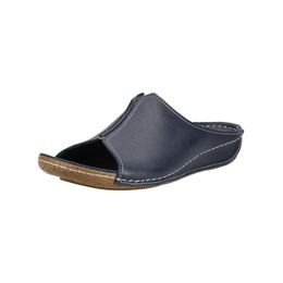 Andrea Conti Damen Pantolette "Andrea Conti Pantoletten Leder", Gr. 36, blau, Leder, Schuhe