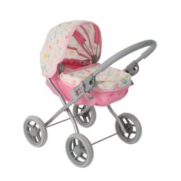 Bayer Chic 2000 CHIC2000 Kinder Puppenwagen "Lilli", rosa, B:35cm H:60cm T:35cm, Puppenwagen, zusammenklappbar