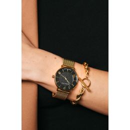 ISABELLA FORD Damen Armband "FB018G", 17cm, Edelstahlgold, Edelstahl, Armb&auml;nder