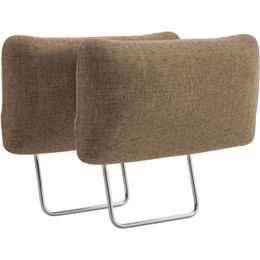 Sofa-Kopfst&uuml;tze OTTO HOME, B:50cm H:25cm T:12cm, braun, Holzwerkstoff, Kopfst&uuml;tzen, "Rochelle", 2 St&uuml;ck im Set