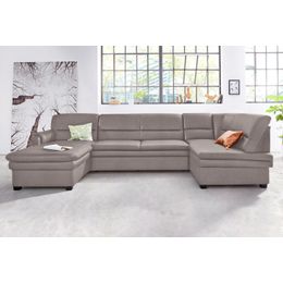 Sit & More Sofa-Kopfst&uuml;tze SIT & MORE, B:50cm H:16cm, grau, Holzwerkstoff, Kopfst&uuml;tzen, "Pisa"