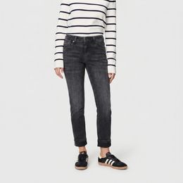 MAC Damen Slim-fit-Jeans "RICH SLIM", grau, Gr. 42, Denim/Jeans, Obermaterial: 71% Baumwolle, 16% Polyester, 11% Modal, 2% Elasthan, Jeans, mit