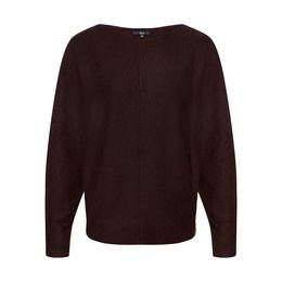 Zero Damen Strickpullover "Damen mit Fledermaus&auml;rmeln"schwarz braun melange, Gr. M, Strick, Obermaterial: 57% Polyester, 17% Polyacryl, 16%