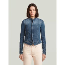 G-Star Raw G-STAR Damen Jeansjacke "Lynn Zip Grip Slim Jacke", blau, Gr. S, Obermaterial: 99% Baumwolle, 1% Elasthan, Jacken