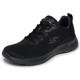Skechers Damen Sneaker "ARCH FIT SUMMITS-DAILY FLOW", Gr. 42, schwarz, Textil, unifarben, Schuhe, Schn&uuml;rschuh, Halbschuh, Freizeitsneaker f&uuml;r