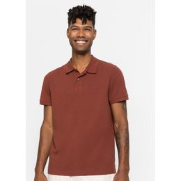 bonprix Herren Poloshirt "Piqu&eacute;-Poloshirt aus reiner Baumwolle", braun, Gr. 56, unifarben, Piqu&eacute;, Obermaterial: 100% Baumwolle, Shirts, Regular Fit,