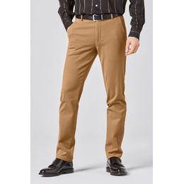 MEYER Herren Chinos "Bonn 2-8616", braun, Gr. 54, unifarben, 98% Baumwolle, 2% Elasthan, Hosen, aus Luxus Twill