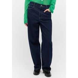 Angels Damen 5-Pocket-Jeans "ELVA", blau, Gr. 38, Denim/Jeans, Obermaterial: 91% Baumwolle, 6% Polyester, 3% Elasthan, Jeans, in modischer O-Shape