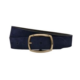 AnnaMatoni Damen Lederg&uuml;rtel "AnnaMatoni Damen Lederg&uuml;rtel in hochwertigem Velour Leder 3,5cm", blau, Gr. 95, 100% Leder, G&uuml;rtel