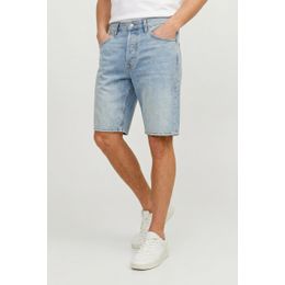 Jack & Jones JACK & JONES Herren Bermudas "JJIRON JJORIGINAL SHORTS MF 328 SN", blau, Gr. L, unifarben, Denim/Jeans, Obermaterial: 100% Baumwolle, Hosen