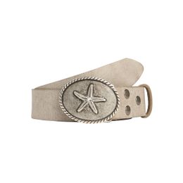 Damen Lederg&uuml;rtel "Wechselg&uuml;rtel", beige, Gr. 115, RETTUNGSRING G&Uuml;RTEL, Rindsleder, G&uuml;rtel